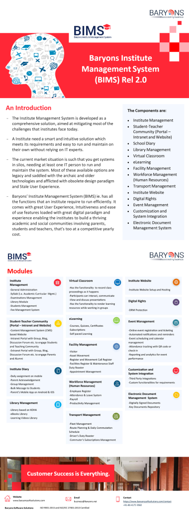 BIMS 2.0 - Brochure